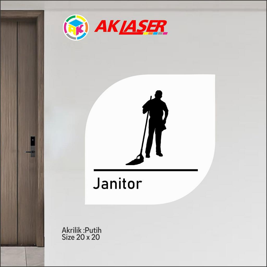 Jual Akrilik Janitor Tipe 4 Acrylic Custom Signage | Shopee Indonesia