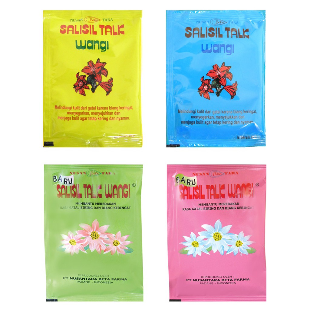Jual Salisil Talk Wangi sachet 45g (isi 12 pcs) Bedak Biang Keringat ...