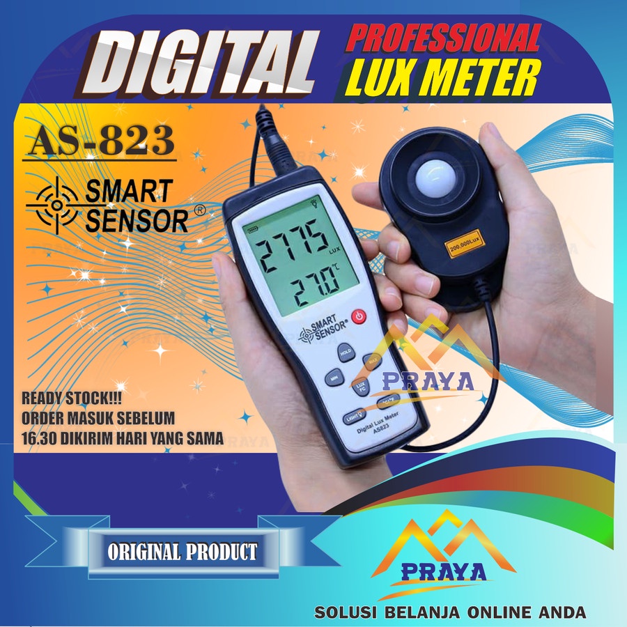 Jual DIGITAL LUX METER ALAT UKUR INTENSITAS CAHAYA TES LIGHT LUMEN ...