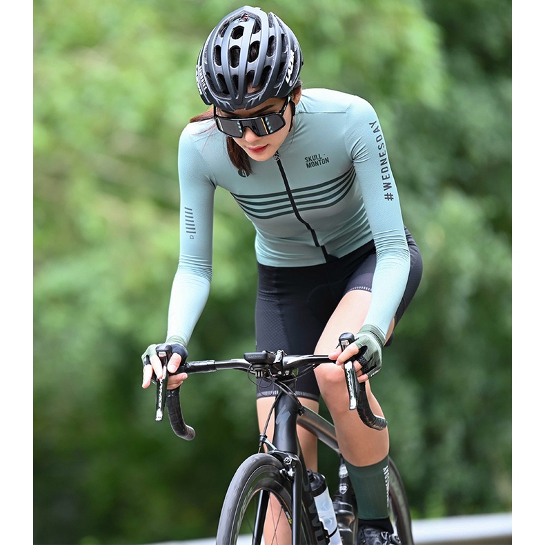 Jual baju sepeda jersey sepeda roadbiike wanita pria logo skull MNT0N ...