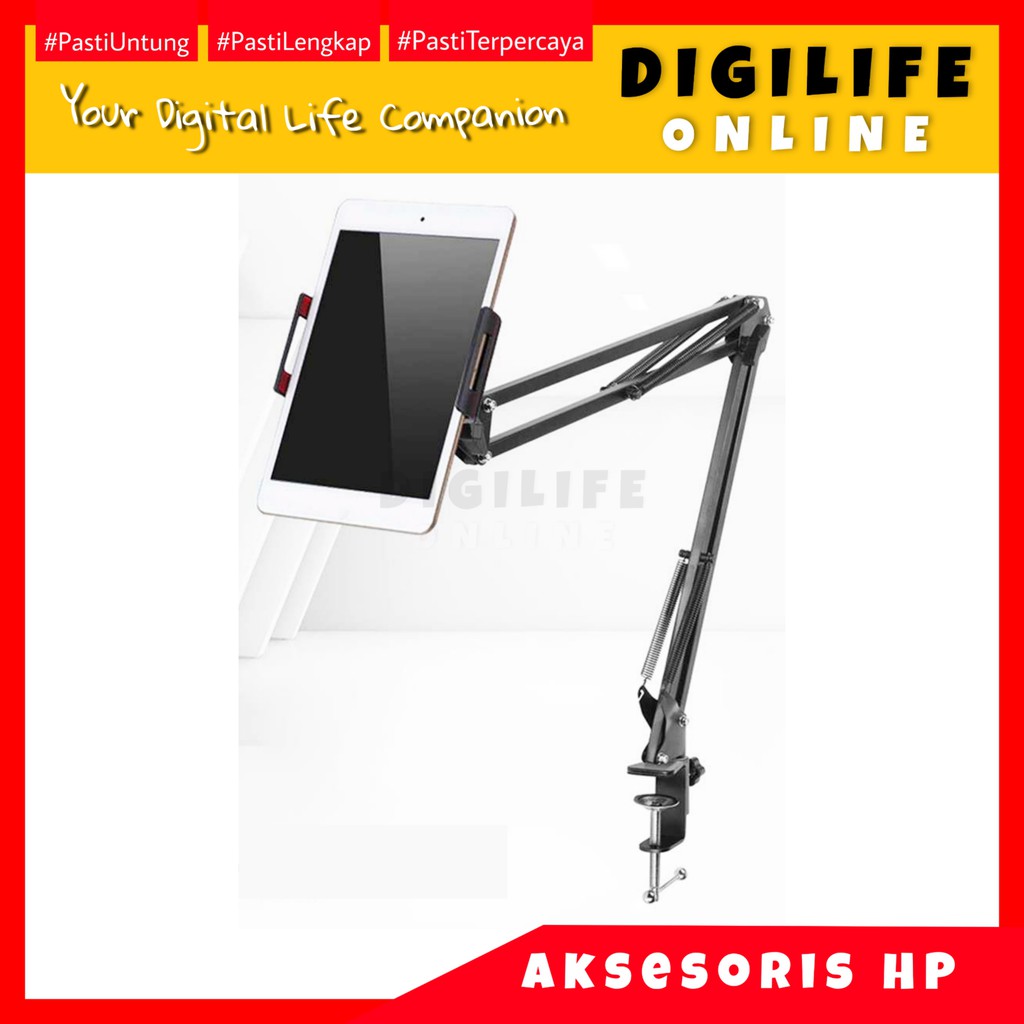 Jual Holder Tablet Model Arm Table Lazypod Stand Tiang Jepitan ...