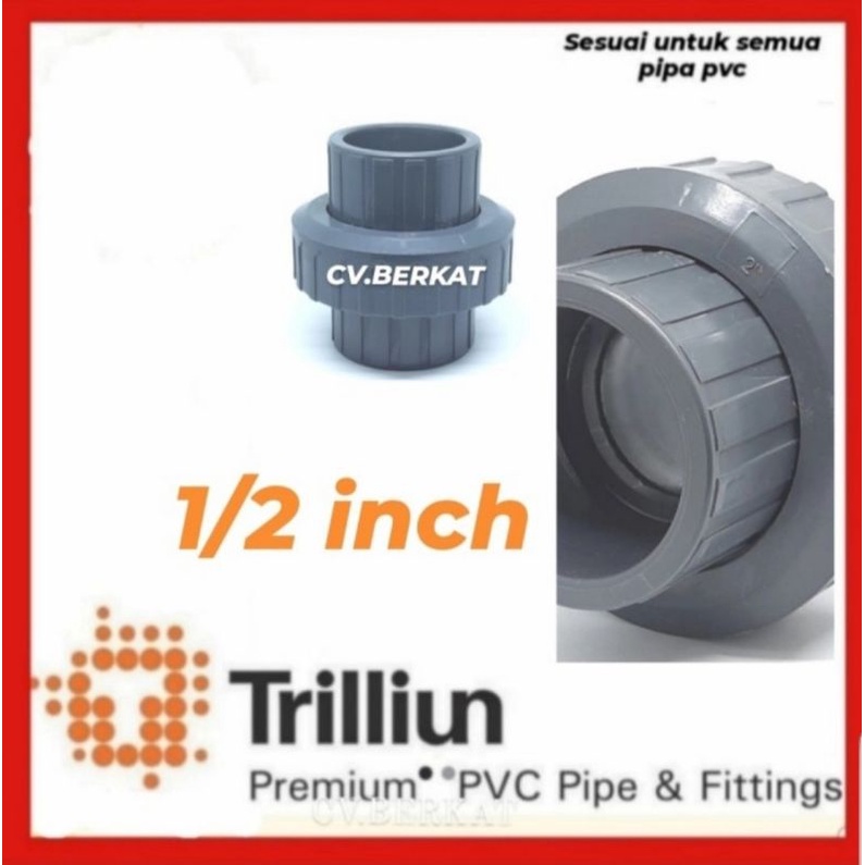 Jual Watermur- water mur TRILLIUN Thread pvc socket socket 1/2 ...