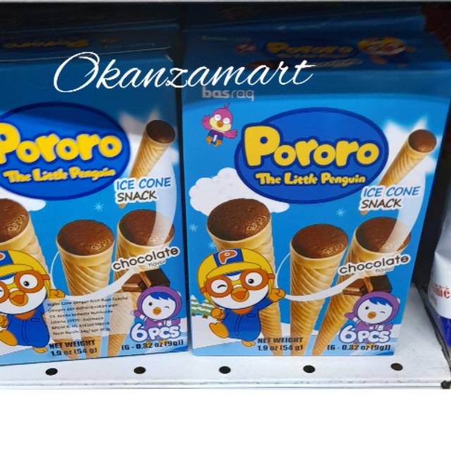Jual Pororo Ice Cone Snack Dua Varian 6x9gr | Shopee Indonesia