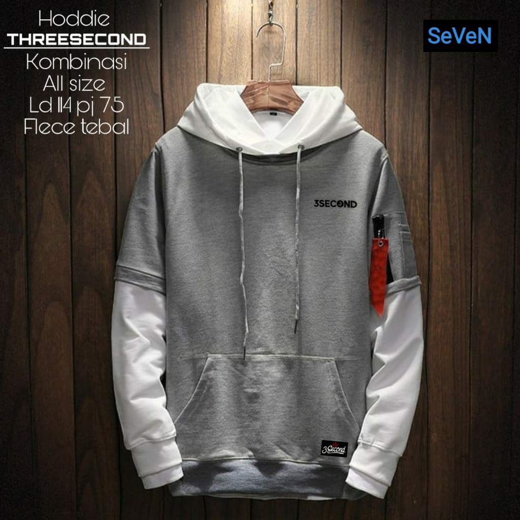 Jual HODDIE JAMPER BLACKTIPE/THREE SECOND | Shopee Indonesia