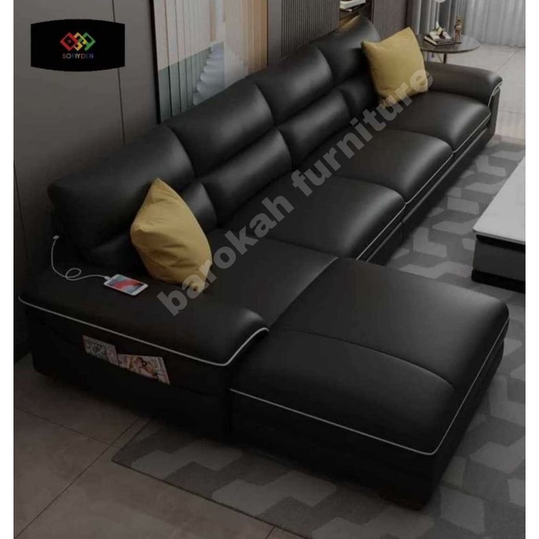 Jual Sofa Ruang Tamu Kursi Sofa Hitam Minimalis Sofa Minimalis Modern ...
