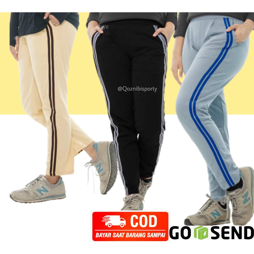 Jual Celana Jogging Training Olahraga Senam Wanita Cewek Muslimah Pants ...