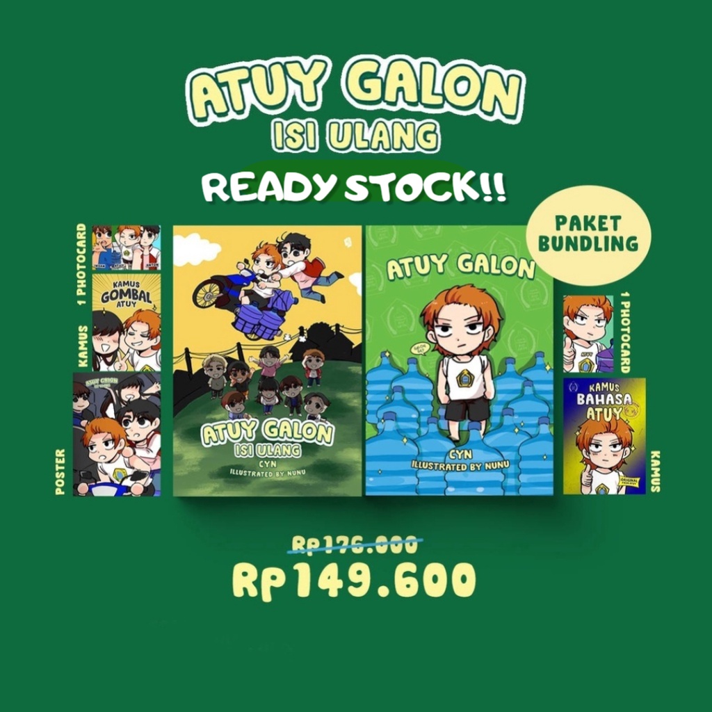 Jual Komik Atuy Galon Atuy Galon Isi Ulang - CYN | Shopee Indonesia