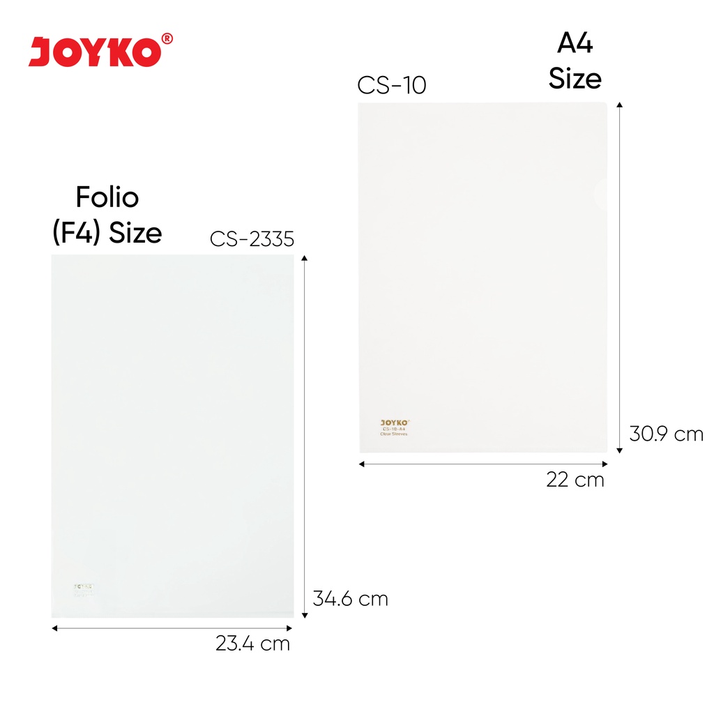 Jual JOYKO Clear Sleeves Map L Bening Transparan CS-10/A4 2335/F4 ...