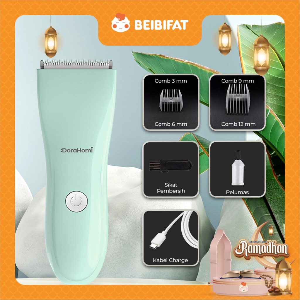 Jual Beibifat Baby Hair Trimmer | Alat Cukur Rambut Bayi Anak Dewasa ...