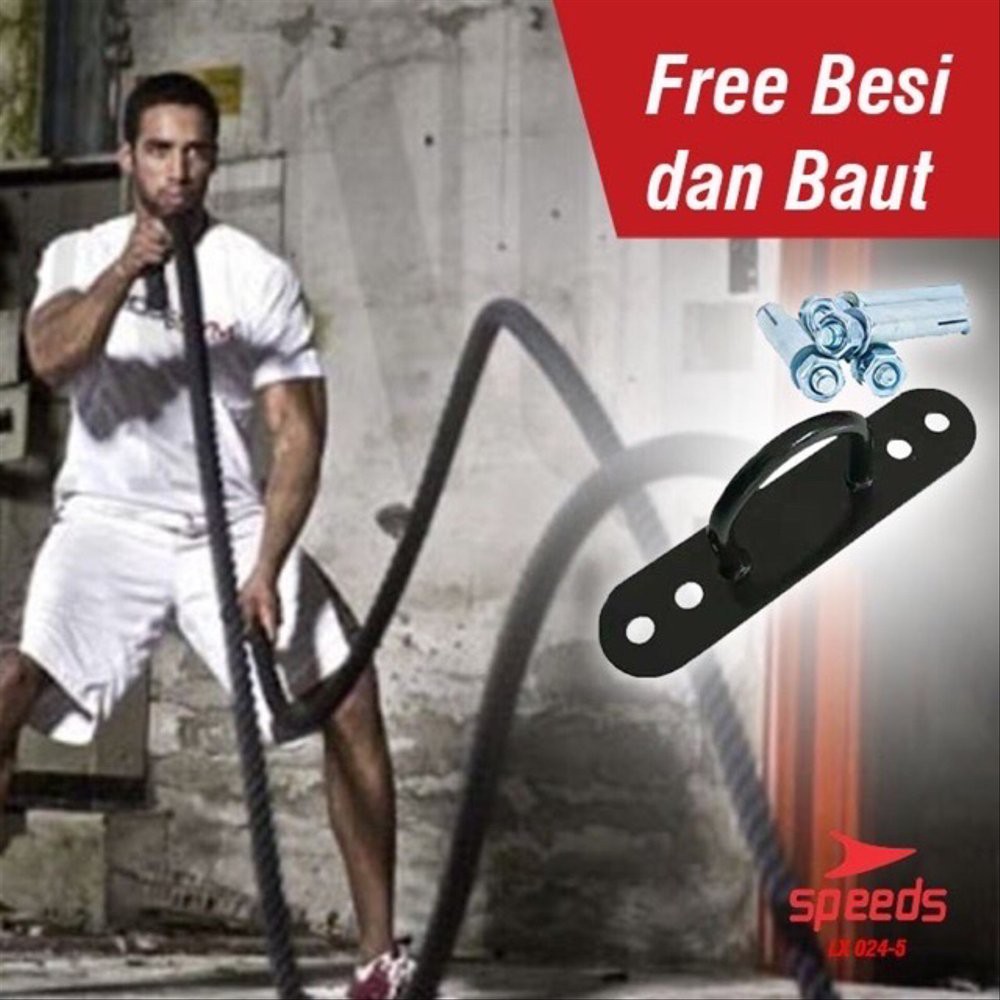 Jual Battle Rope 12 Meter Speeds Tali Fitness Ropes Gym Original ...