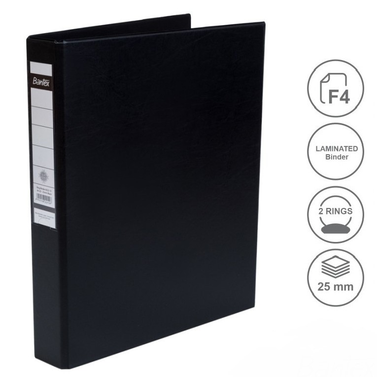 Jual Bantex Ring Binder 2 Ring Size Folio F4 Kapasitas Dokumen 25mm ...