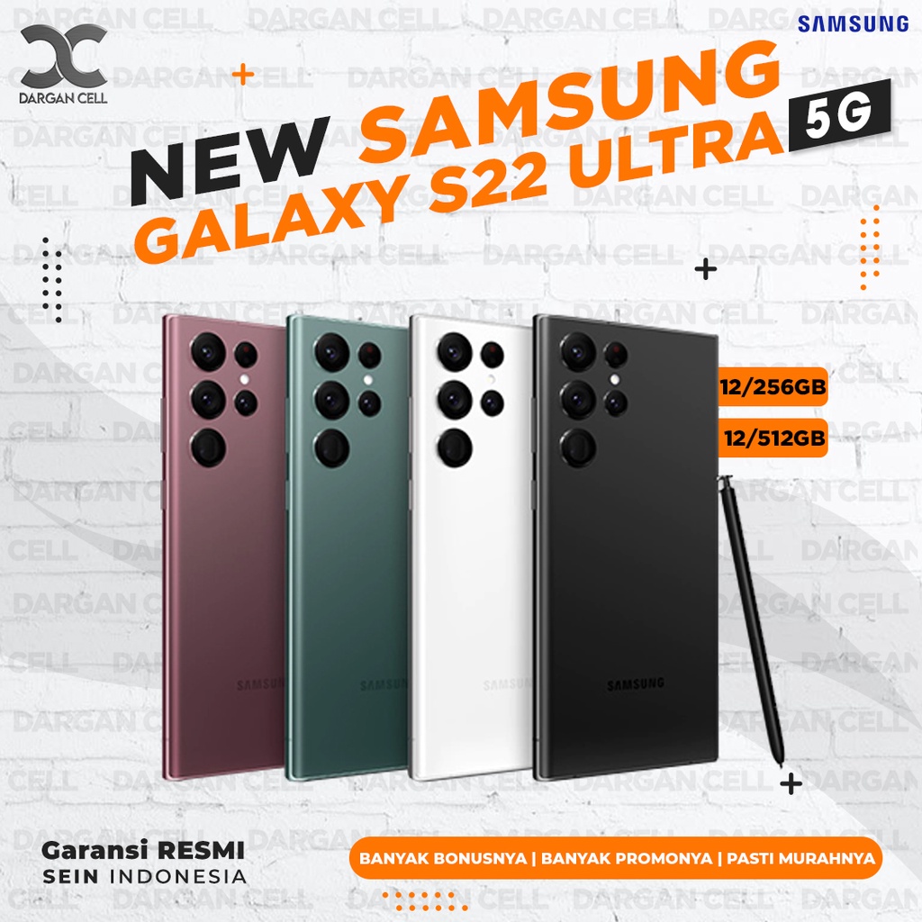 Jual SAMSUNG GALAXY S22 ULTRA 5G 12/256GB 12/512GB GARANSI RESMI SEIN 1 TAHUN | Shopee Indonesia