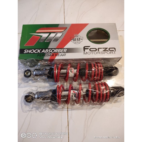 Jual Sok Dual Shock belakang Shockbreaker Original Forza 280mm Red ...
