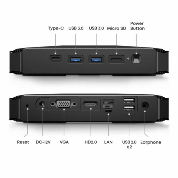 Jual Mini PC Chuwi Herobox Pro Jasper Lake N4500 8GB/256GB HDMI VGA Win ...