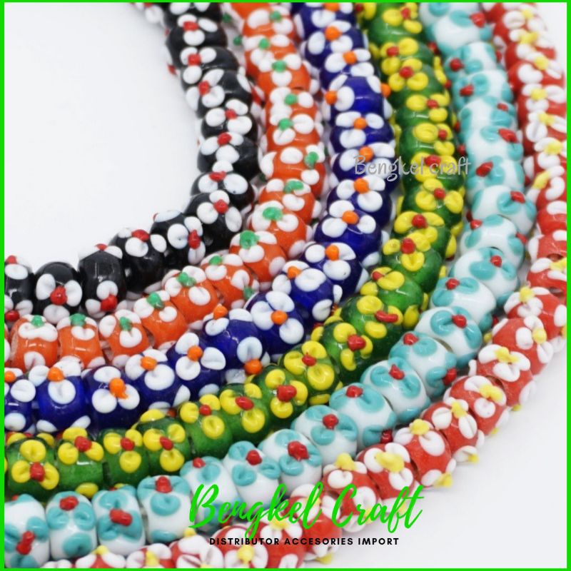 Jual Manik-Manik Crystal Ceko murano lampwork Bahan Gelang Perhiasan ...