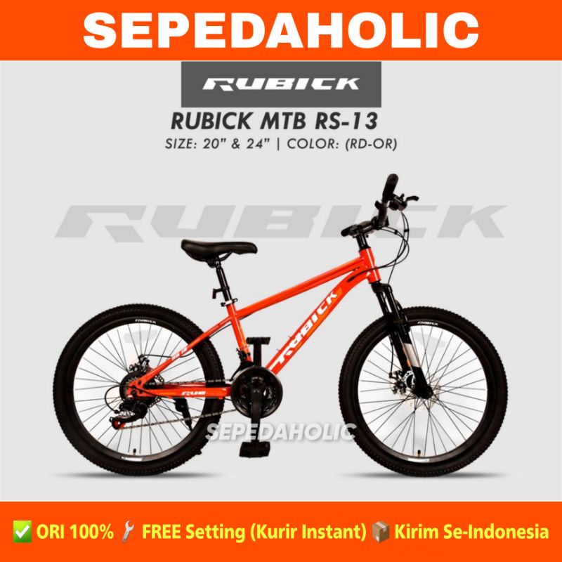 Jual Sepeda Gunung MTB RUBICK RS 13 Ukuran 20 24 Inch Rem Cakram 21 ...