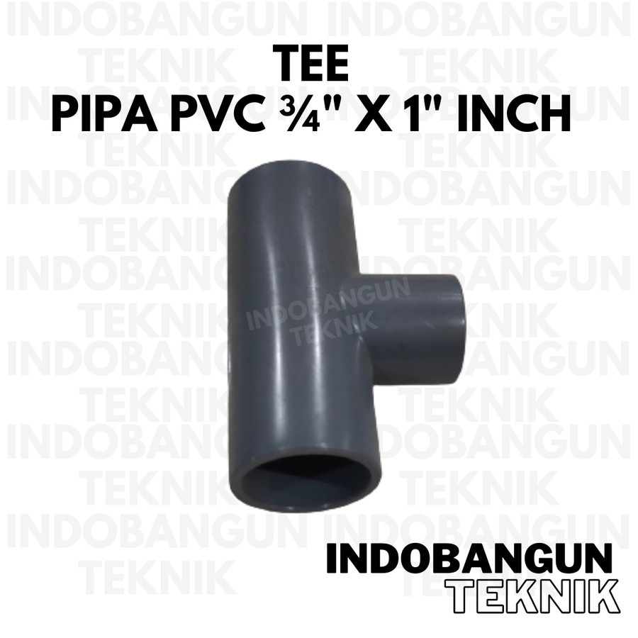 Jual Tee Polos Letter T Pipa PVC Sambungan Pipa T PVC 3/4" x 1" Inch ...