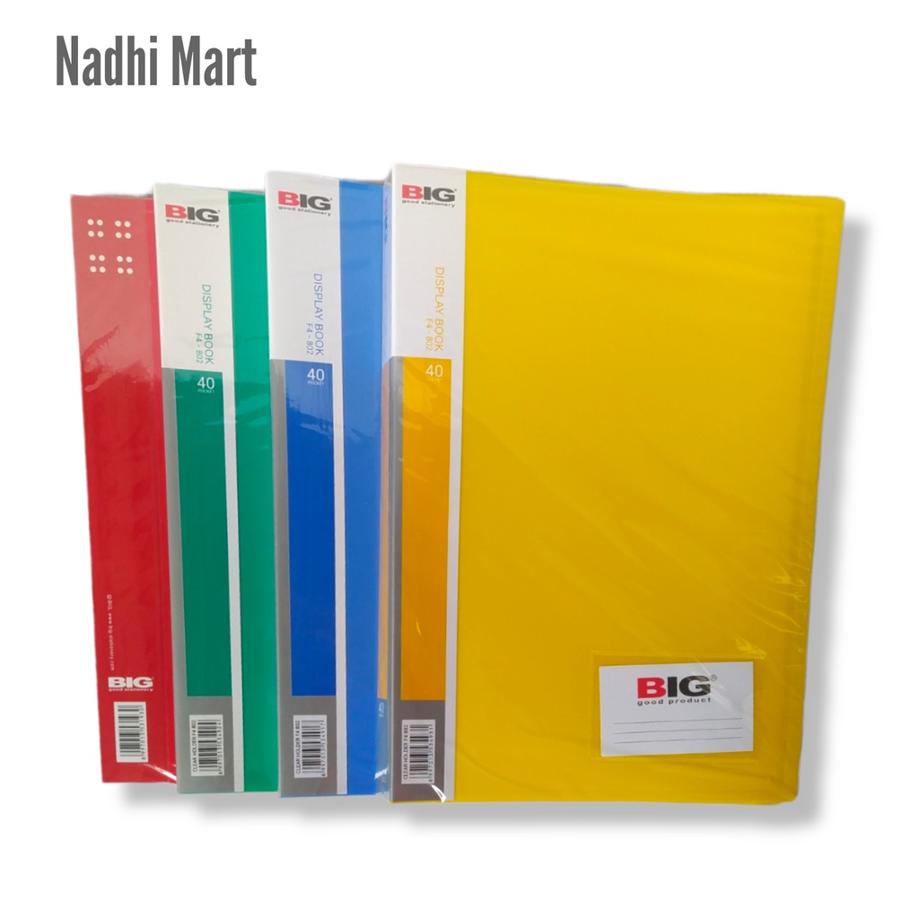 Jual BIG CLEAR HOLDER 40 POKET / MAP PLASTIK FOLIO / CH BIG F40 F4 ...
