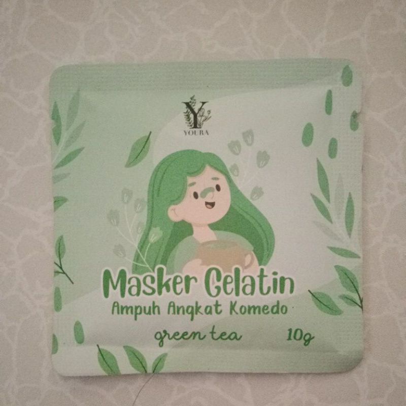 Jual Masker Gelatin Youra (Green tea) | Shopee Indonesia