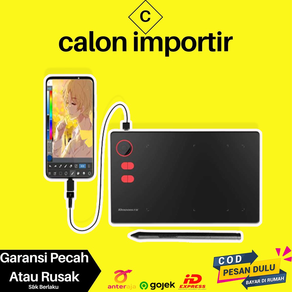 Jual Tablet Digital Drawing Mangaka Anime Kartun Graphics PAD Roller ...