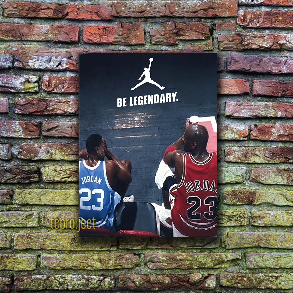 Jual BE LEGENDARY MICHAEL JORDAN BASKETBALL POSTER 40 X 30 - HIASAN ...