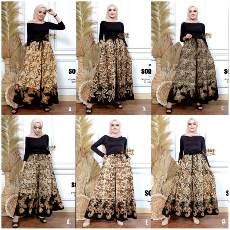 Jual PALAZZO CELANA ROK BATIK SOGAN CAP | Shopee Indonesia