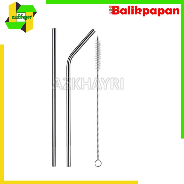 Jual Sedotan Besi Stainless Steel Anti Karat Metal Ramah Lingkungan ...