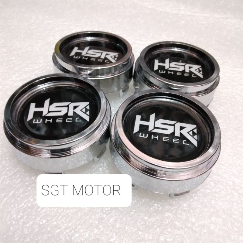 Jual dop roda tutup velg racing HSR chrome diameter 6.5cm | Shopee ...