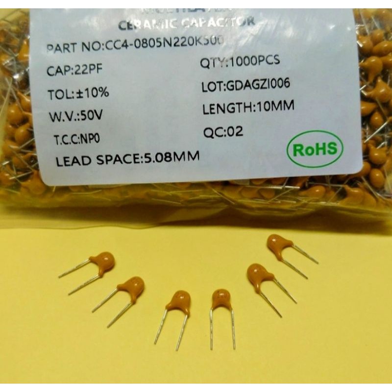Jual Multilayer capacitor 22pf isi 50biji | Shopee Indonesia