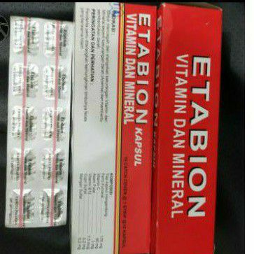 Jual Etabion multivitamin tambah darah perstrip 10kapsul | Shopee Indonesia