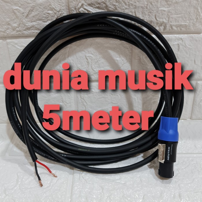 Jual kabel audio speaker jack spikon 1x spikon 2 x 15mm 5m 10m 20m ...