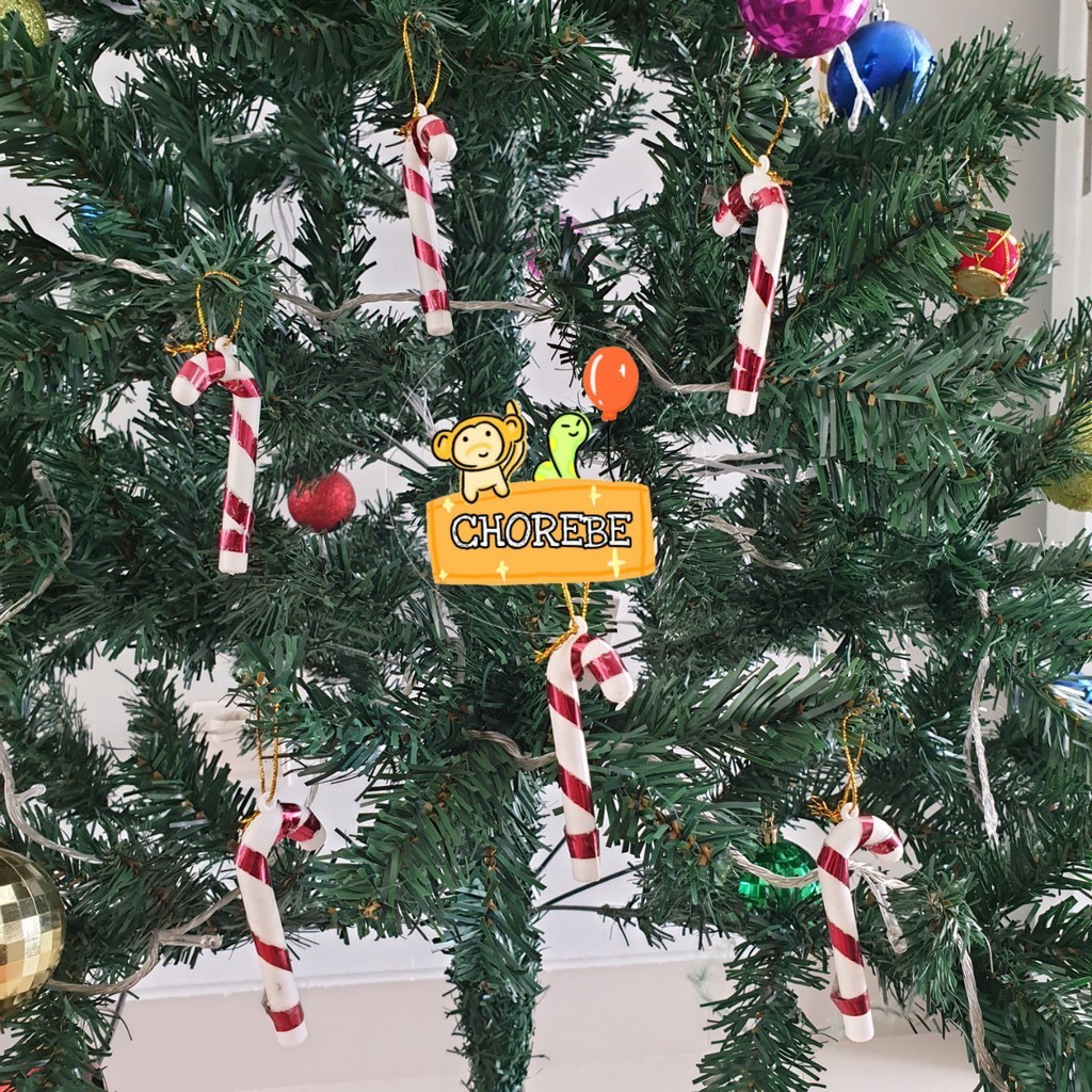Jual Gantungan Hiasan Dekorasi Parcel Pohon Natal Tongkat Permen Stick ...