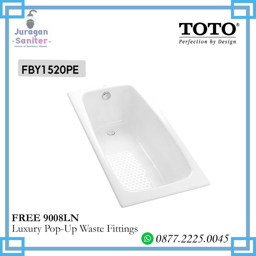 Jual Bathtub Toto FBY1520PE (Sudah termasuk Avur) | Shopee Indonesia