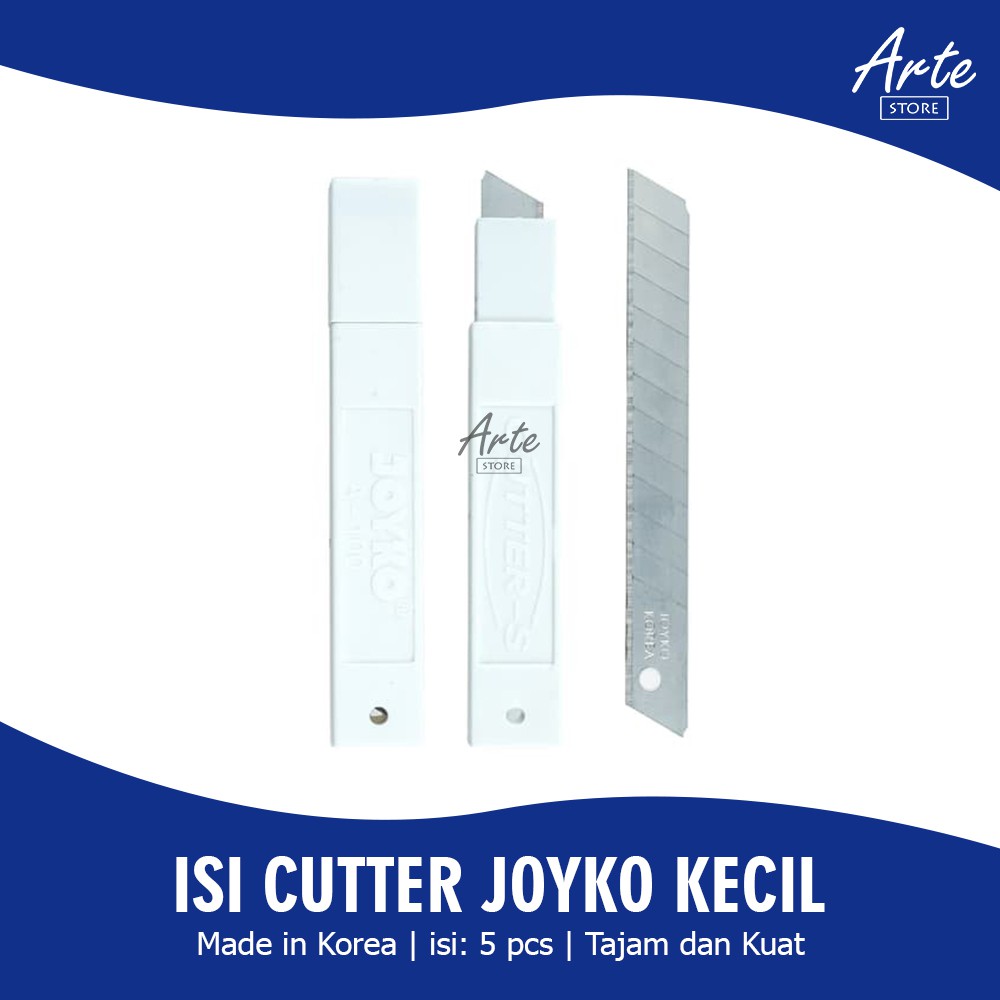 Jual Isi Cutter Kecil - Joyko Cutter Blade Refill A-100 isi 5 pcs ...