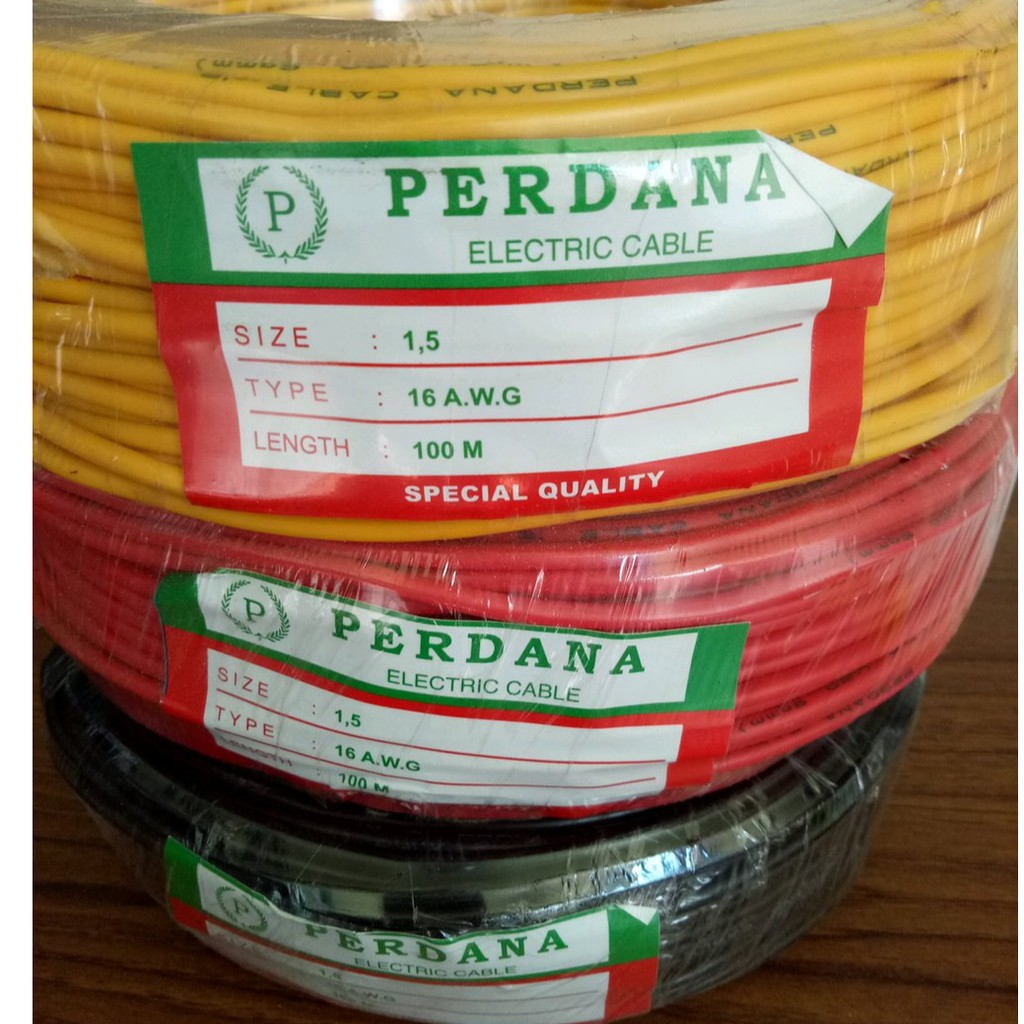 Jual Kabel Serabut 1,5MM 1,5 mm NYAF Perdana 100 meter | Shopee Indonesia