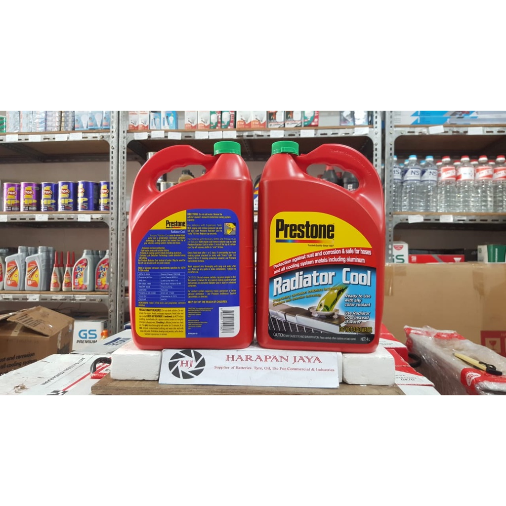Jual AIR RADIATOR PRESTONE COOLANT WARNA HIJAU / MERAH MUDA ISI 4 LITER | Shopee Indonesia