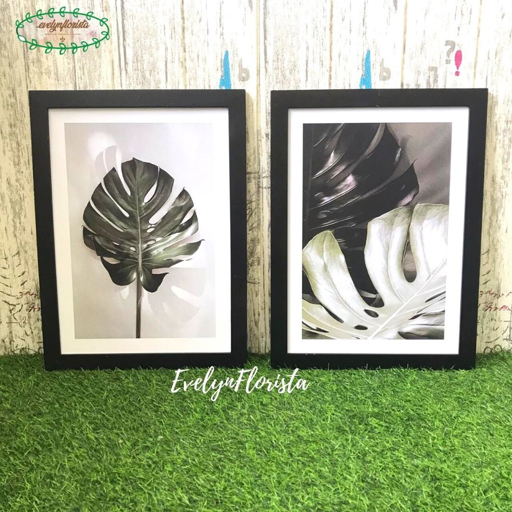 Jual Wall Decor Lukisan Pajangan Hiasan Gambar Tanaman Monstera ...
