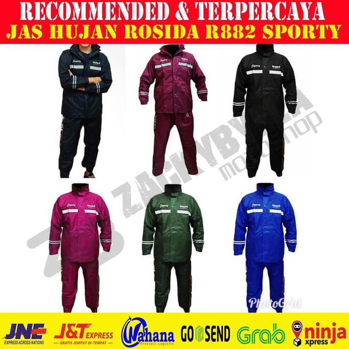 Jual Jas Hujan Rosida R882 Japan Sporty Edition - Size M | Shopee Indonesia
