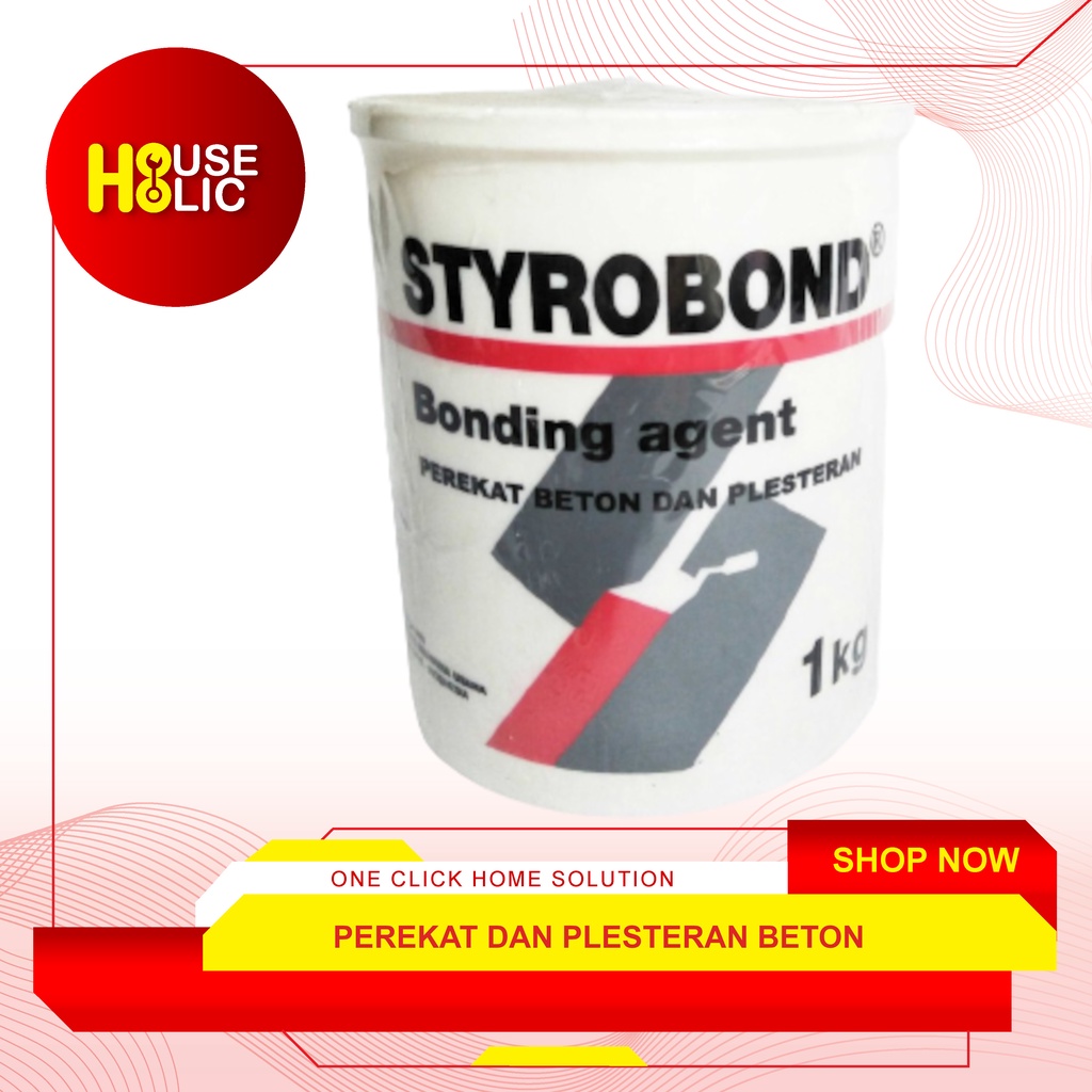 Jual Styrobond 1kg Bonding Agent Perekat Mortal Plesteran Beton 1 Kg ...