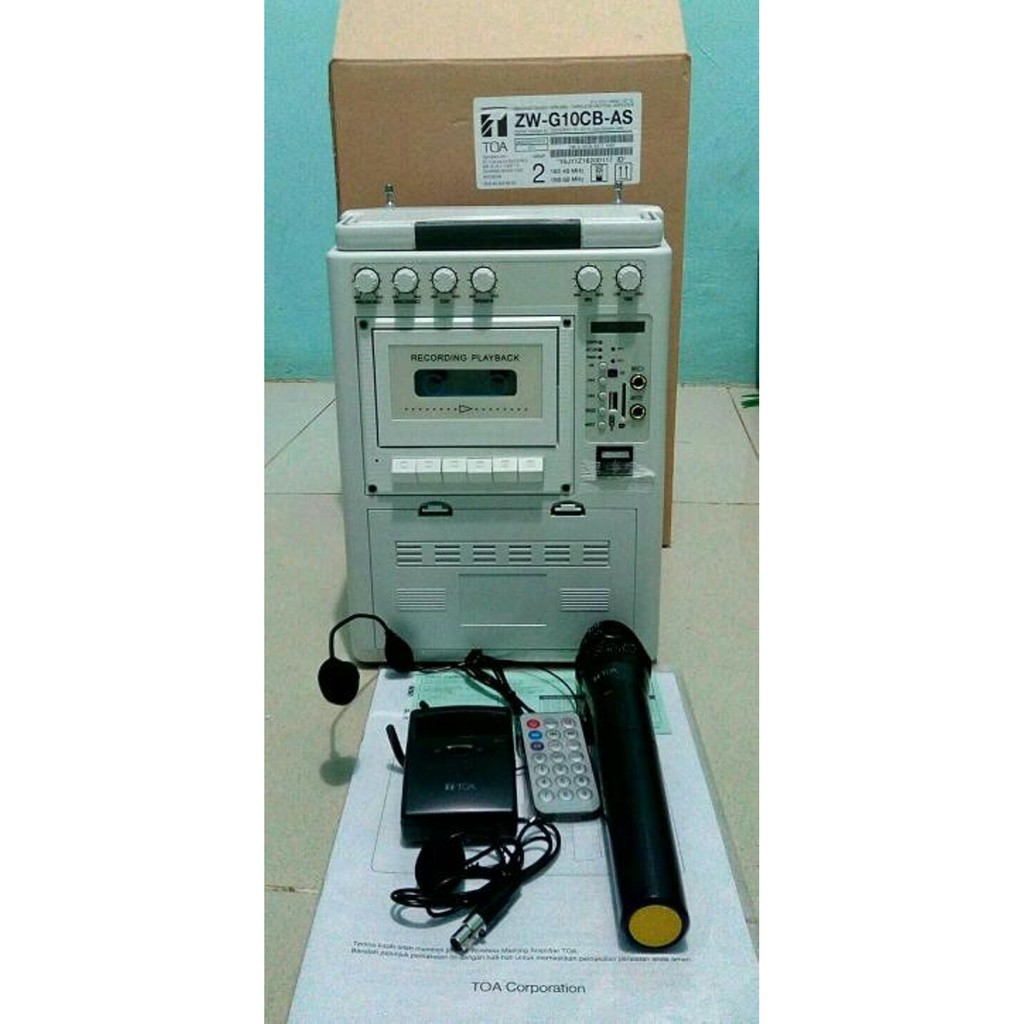 Jual Speaker Portable Wireless Meeting Toa ZW G10CB AS amplifier ...