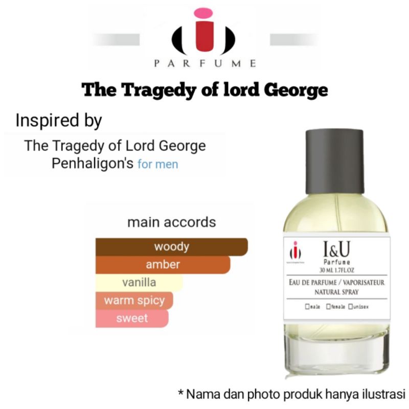 Jual I&U PARFUM THE TRAGEDY OF LORD GEORGE extrait de Perfume | Shopee ...