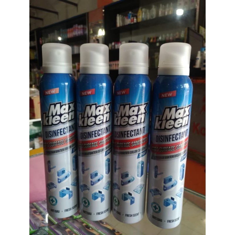 Jual Disinfectan Air & Surface Sanitizer Spray Max Kleen 200ml | Shopee ...
