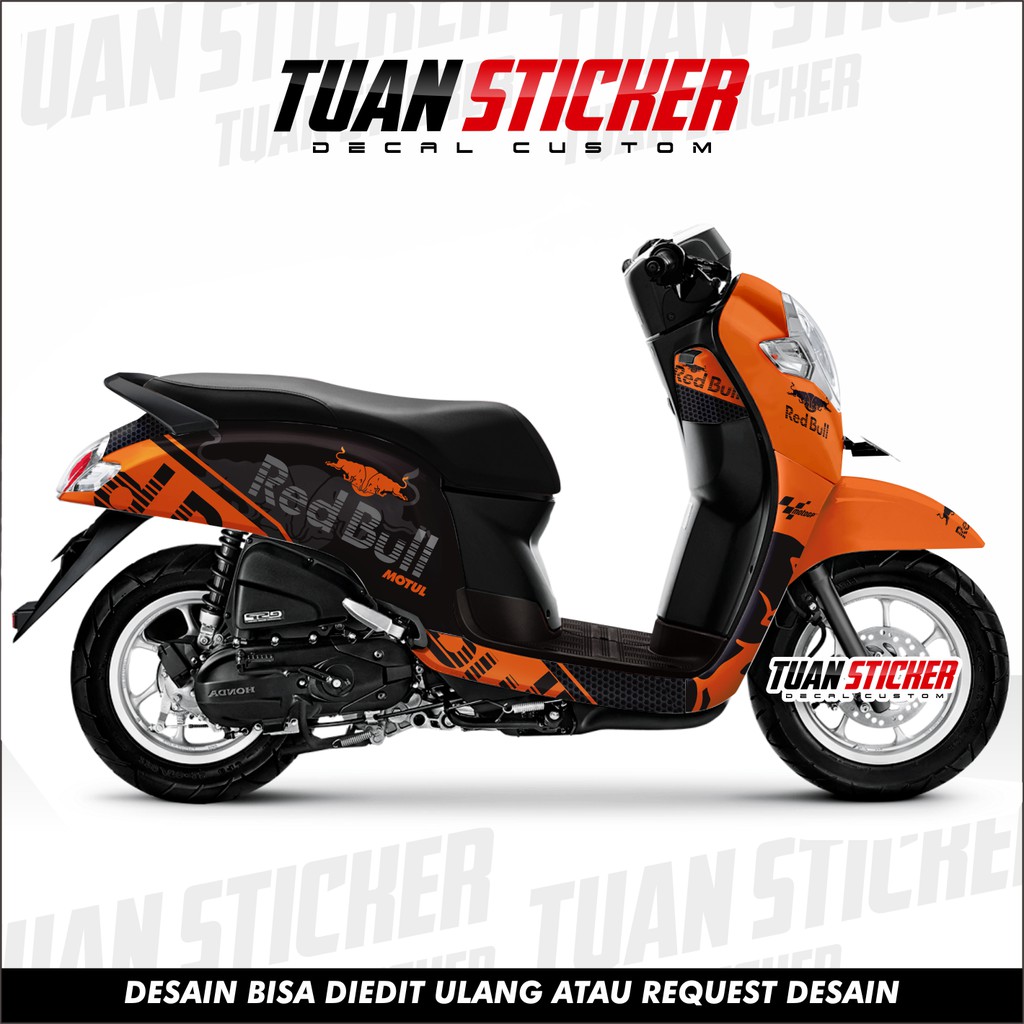 Jual Sticker Striping Decal Scoopy New, decal scoopy, cetak striping ...