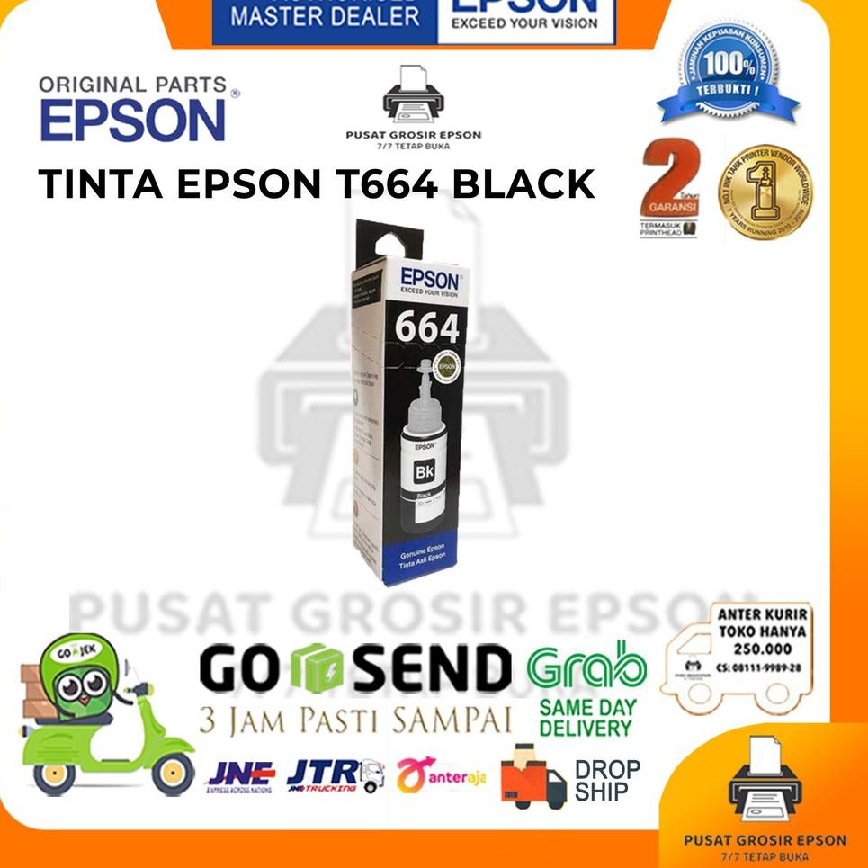Jual Dijual Murah GEKZ TINTA EPSON T664 BLACK 0IS (Terbaru) | Shopee Indonesia