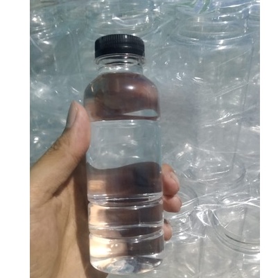 Jual Botol Pristine 220 Hitam / botol plastik 220 ml unik murah ...