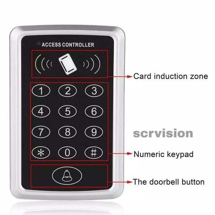 Jual Rfid & Password Door Lock Acces Control/Kontrol Akses Kunci Pintu ...