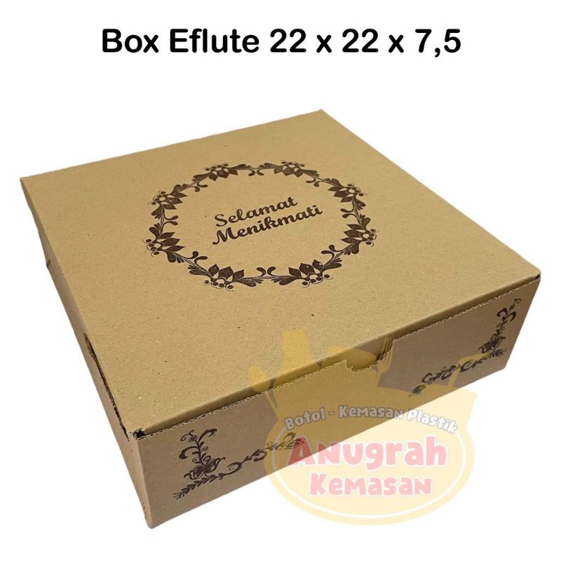 Jual Kotak nasi MOTIF / Kardus nasi / box nasi R10B (22x22cm) | Shopee ...