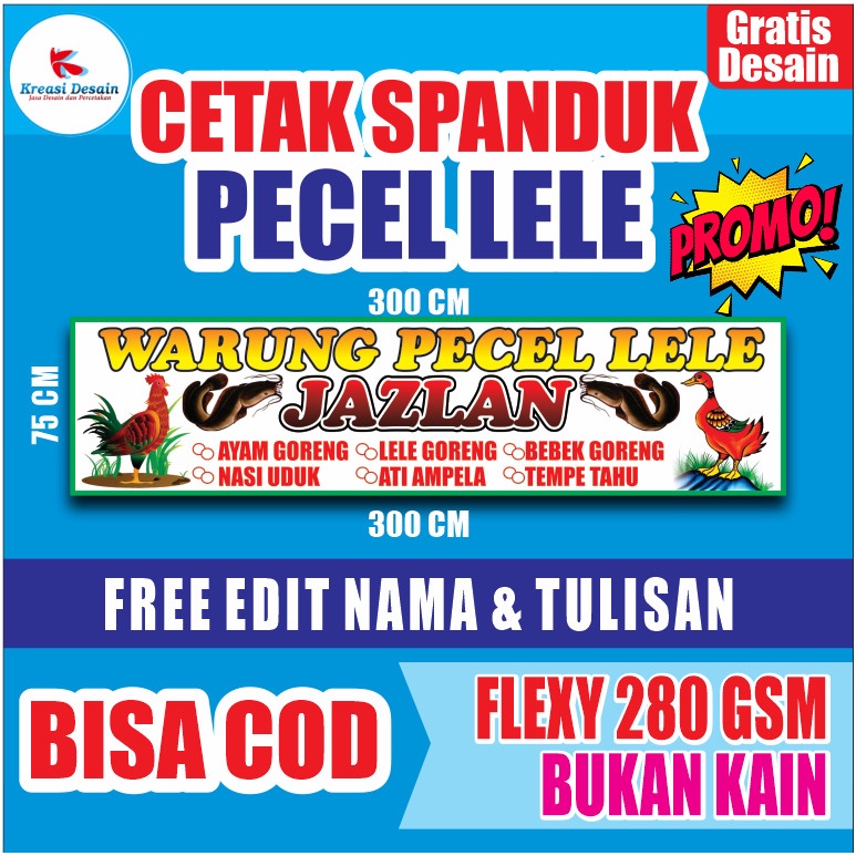 Jual Spanduk Pecel Lele ( Banner pecel lele ) | Shopee Indonesia