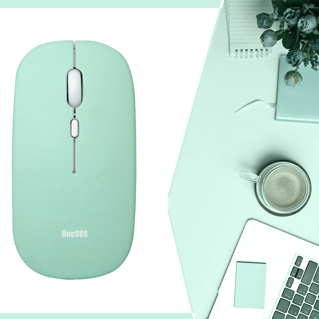 Jual Mouse Wireless Rechargeable Silent Click Slim 2.4G Wireless ...