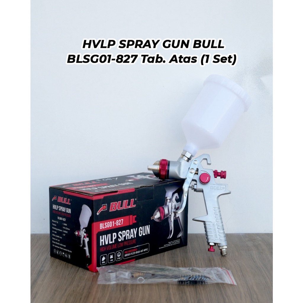 Jual NEW!! BULL Spray Gun HVLP 600CC BLSG01-827 Semprot Cat Bull Alat ...